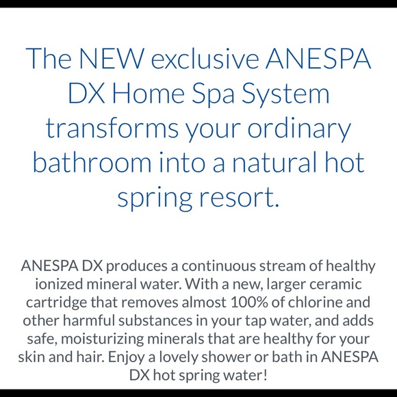 Enagic | Bath | Enagic Anespa Dx Ion Mineral Spa Showerheadfilter ...